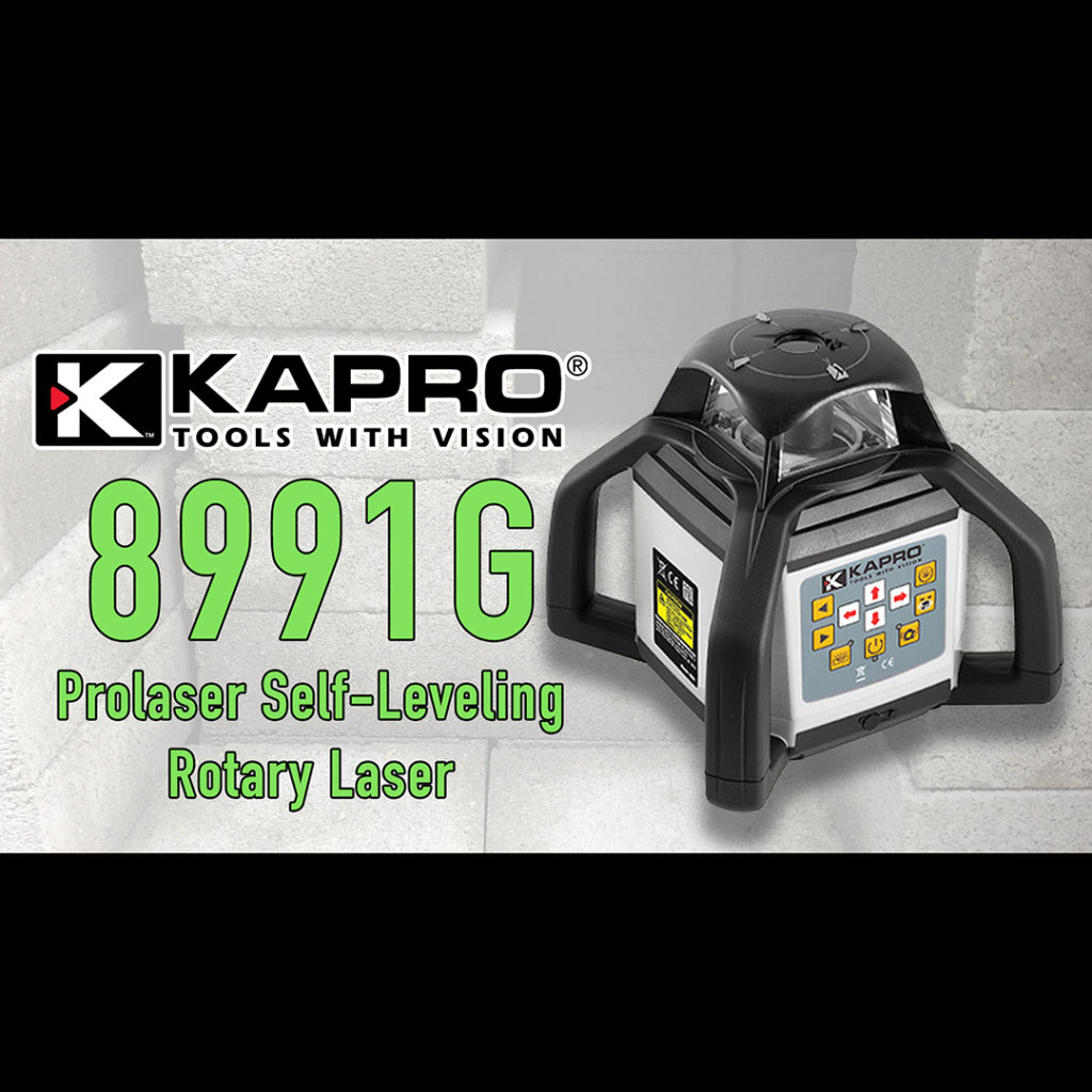 Kapro Prolaser Self-Leveling Green Rotary Laser 8991G - US Tape
